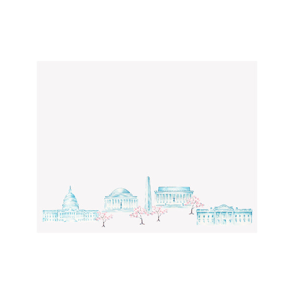 Washington DC Monuments Note Card - Brake Ink Stationery