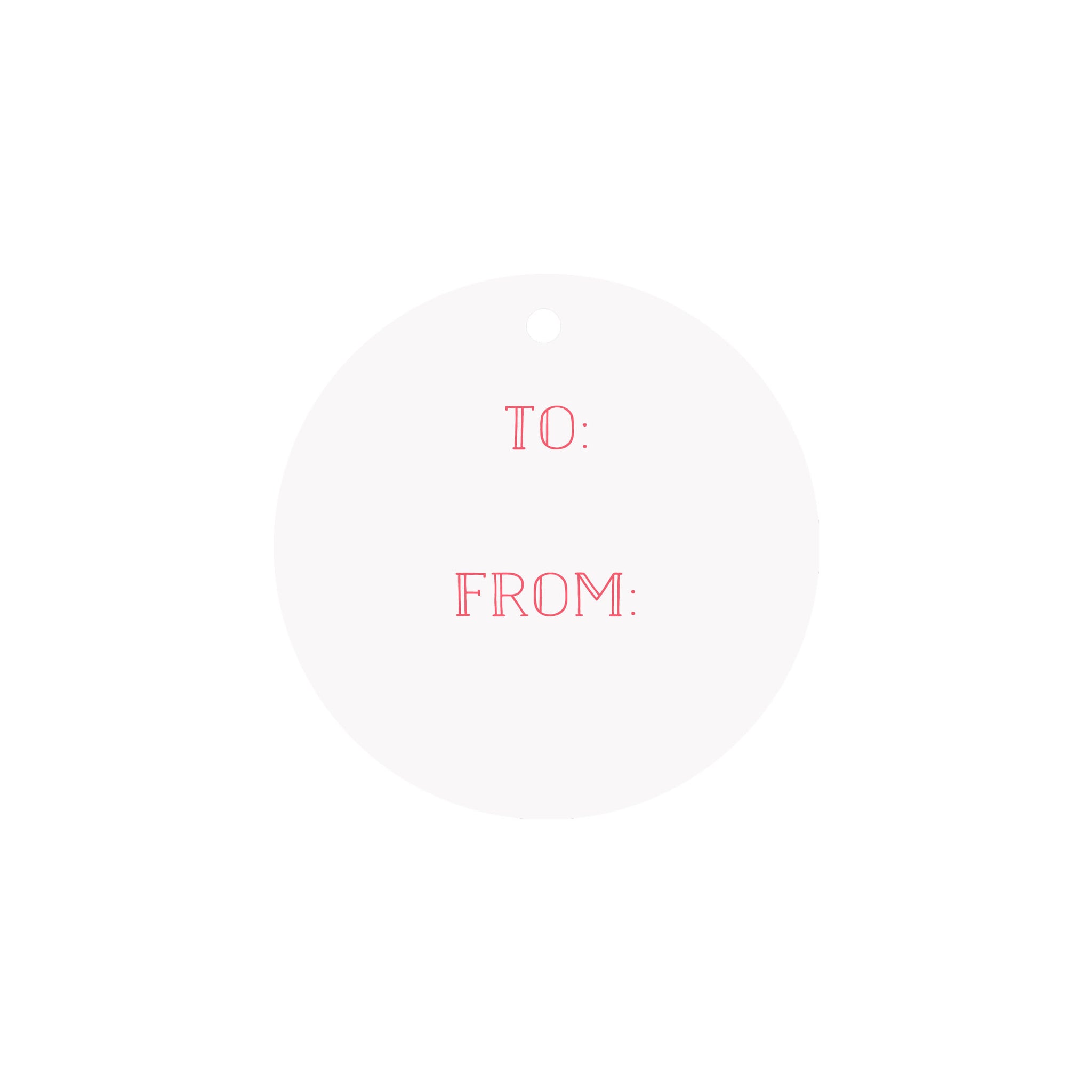 Wavy String Lights Circular Gift Tags- Personalized - Brake Ink Stationery