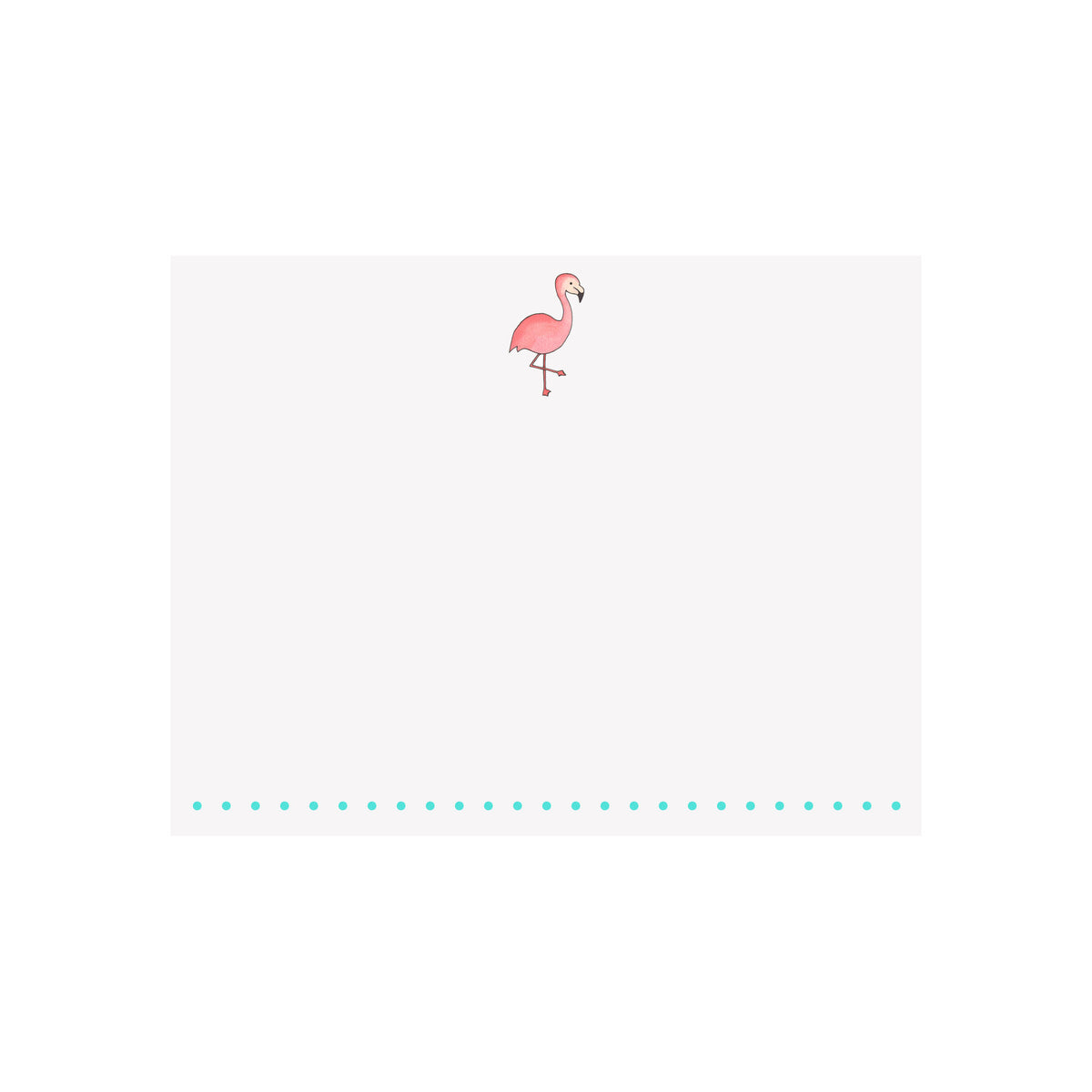 Flamingo Note Card - Brake Ink Stationery