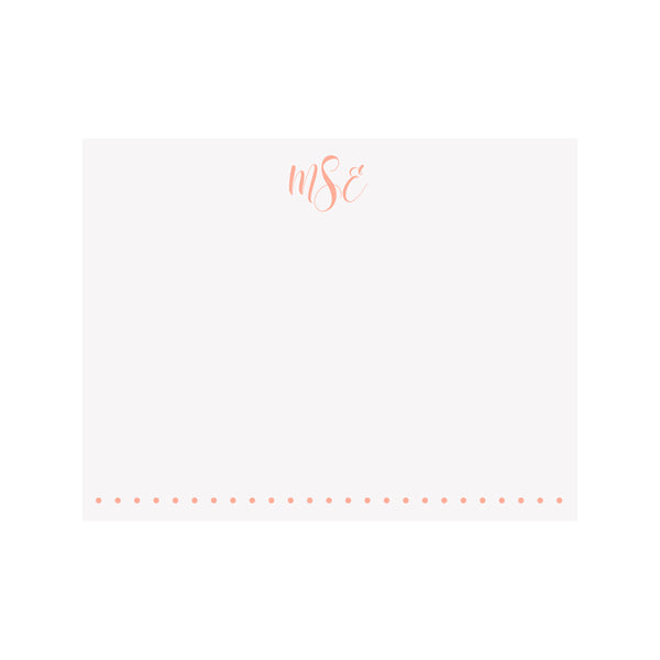 Monogram Stationery- Script - Brake Ink Stationery