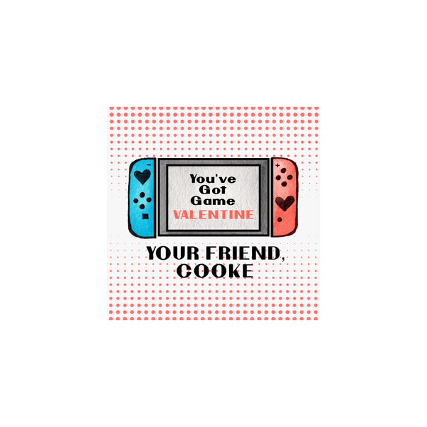 Switch Gamer Valentine Gift Tags & Stickers - Brake Ink Stationery