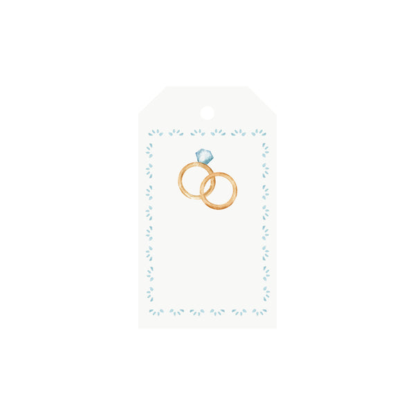 Wedding Rings Luggage Gift Tags - Brake Ink Stationery