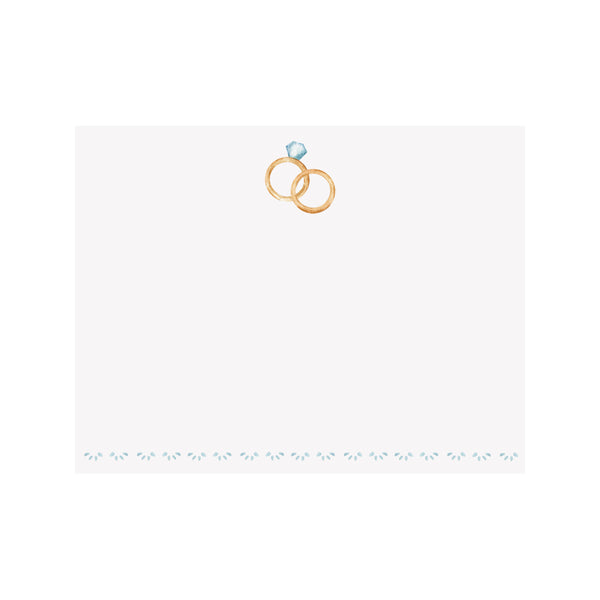 Wedding Rings Note Card - Brake Ink Stationery